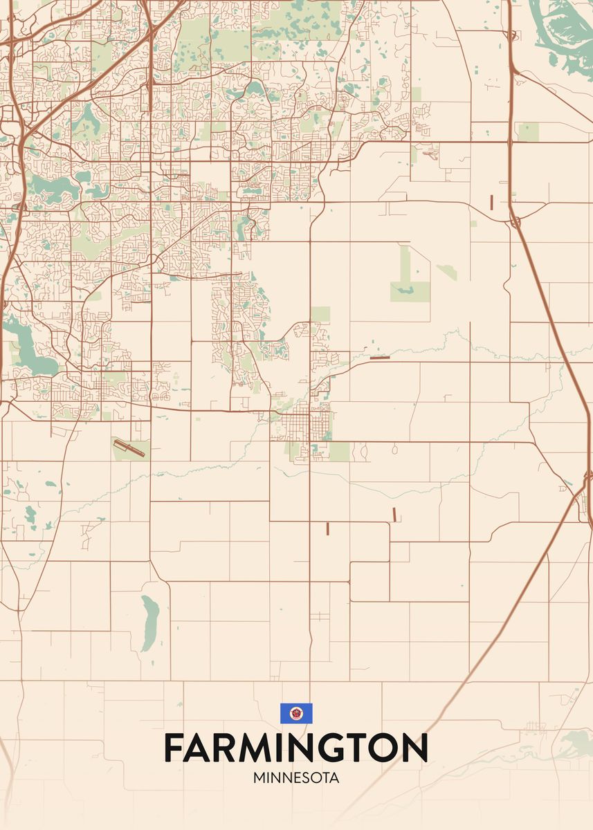 'Farmington MN' Poster by IMR Designs | Displate