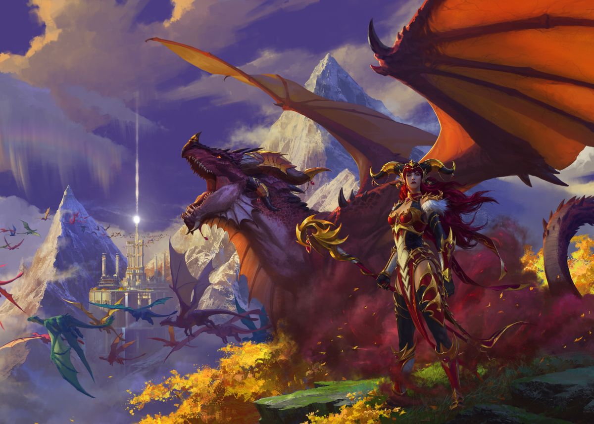 'Alexstrasza' Poster by World Of Warcraft | Displate