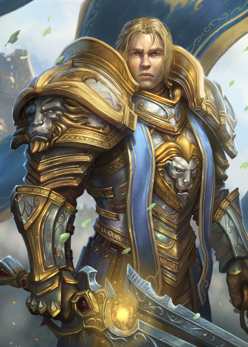 'Anduin' Poster, picture, metal print, paint by World Of Warcraft ...