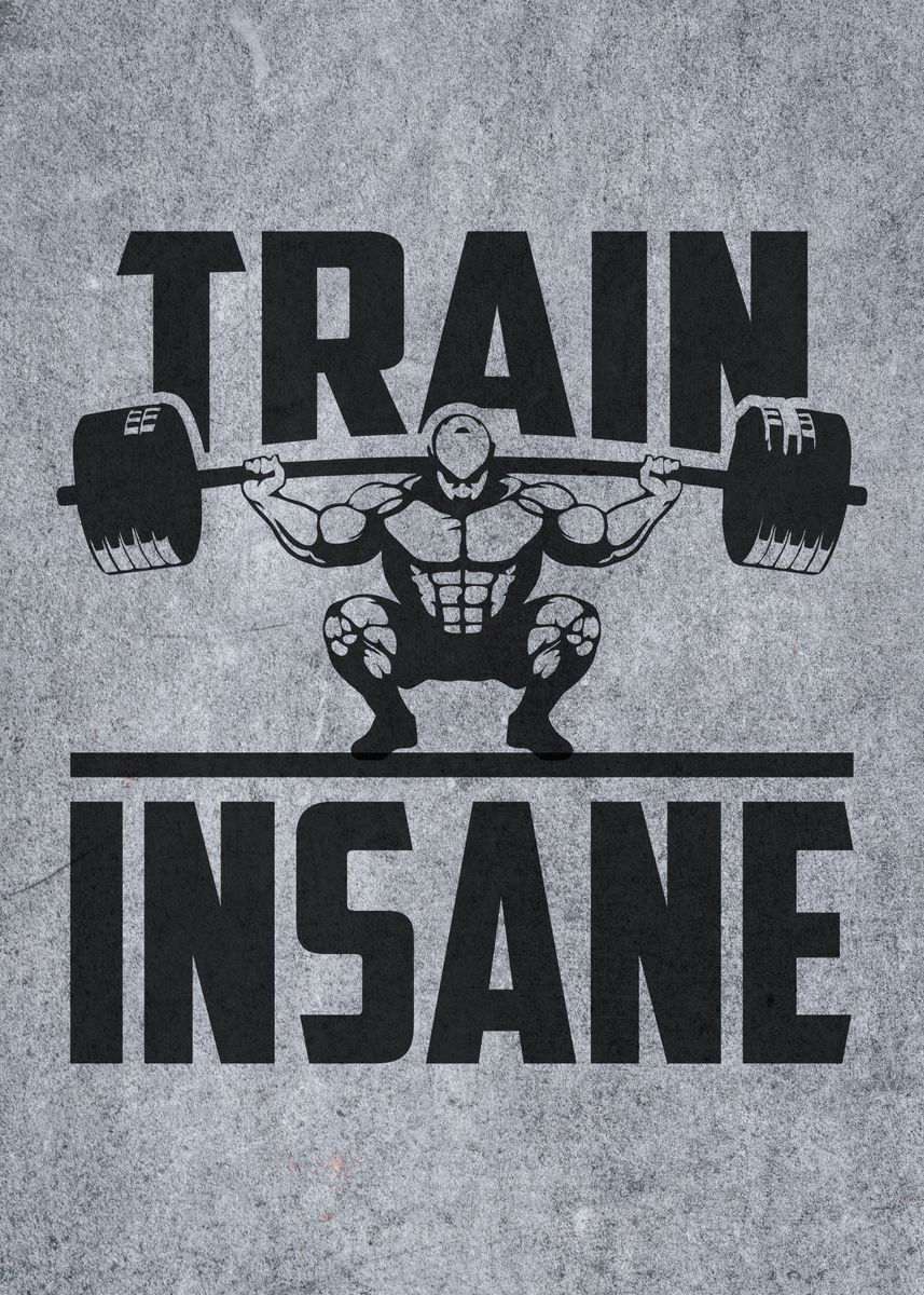 'Train Insane' Poster by albran karan | Displate
