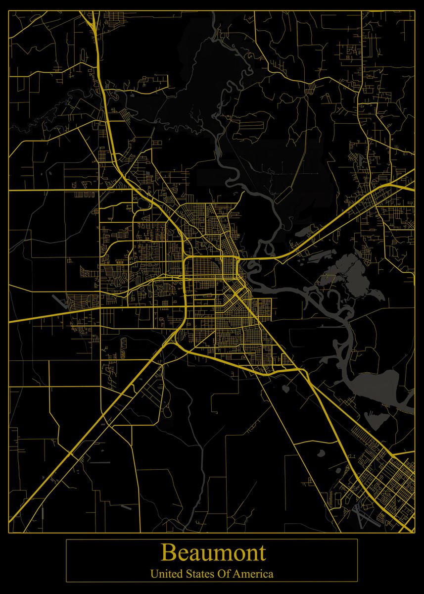 'Beaumont USA' Poster, picture, metal print, paint by Zake Yonkou ...
