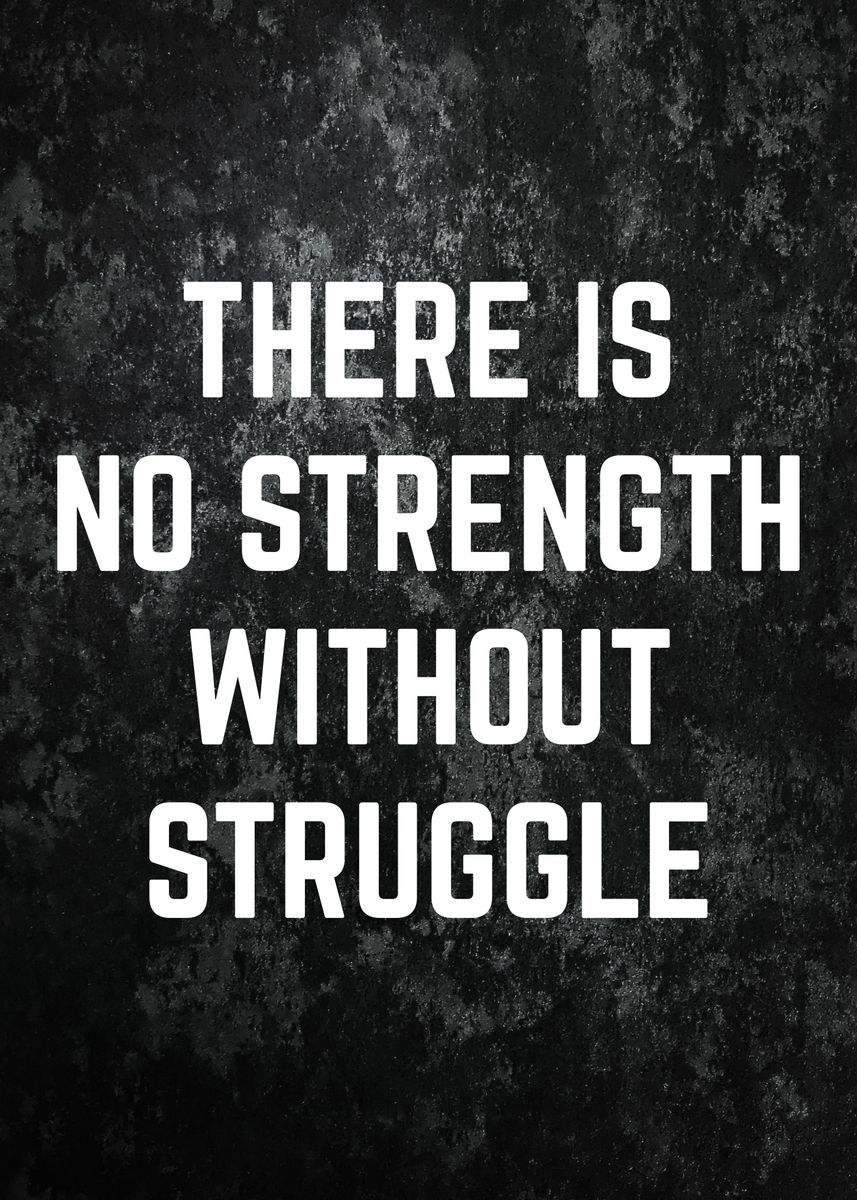 'Strength vs Struggle' Poster, picture, metal print, paint by albran ...