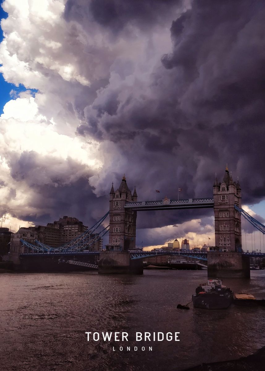 'Tower Bridge ' Poster, picture, metal print, paint by Travel Addict ...