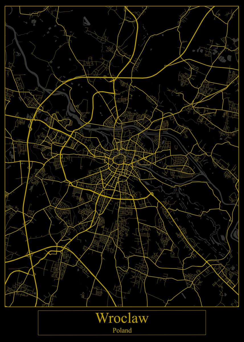 'Wroclaw Poland' Poster by Zake Yonkou | Displate
