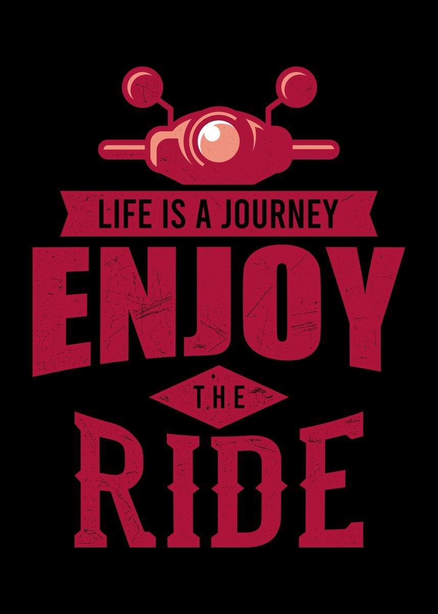 'Scooter Driver ENJOY THE' Poster by CrownMerch | Displate