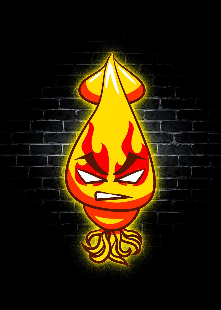 'Squid Animal Neon Cute' Poster, picture, metal print, paint by Ana ...