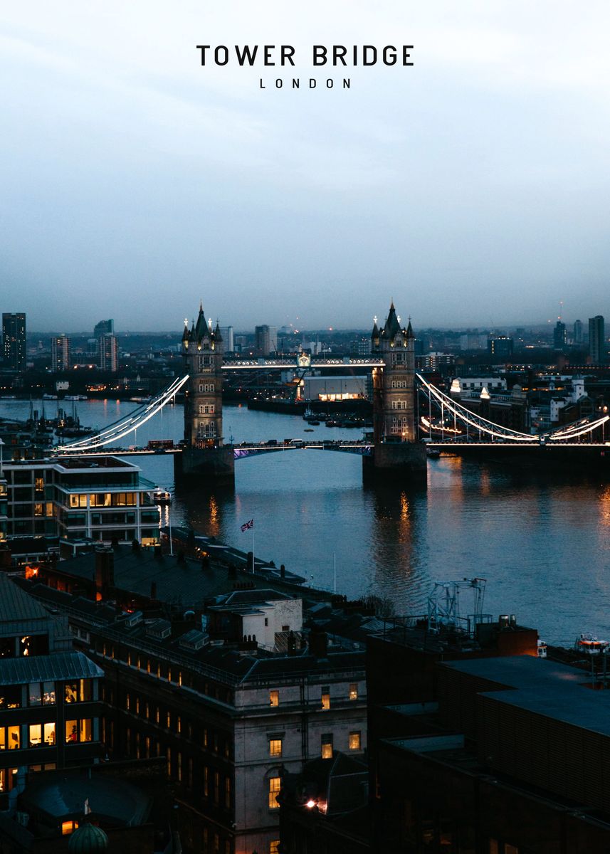 'Tower Bridge ' Poster, picture, metal print, paint by Travel Addict ...