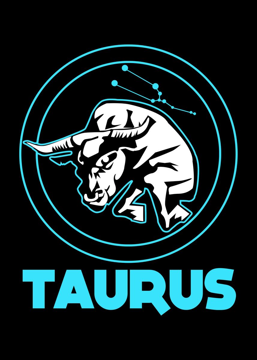 'Taurus Zodiac Sign' Poster, picture, metal print, paint by FunnyGifts ...