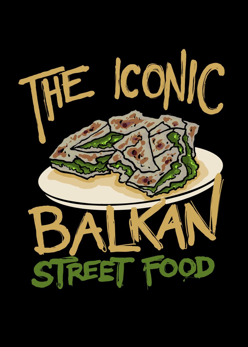 'The Iconic Balkan Street' Poster by Lukes Pixel Studio | Displate