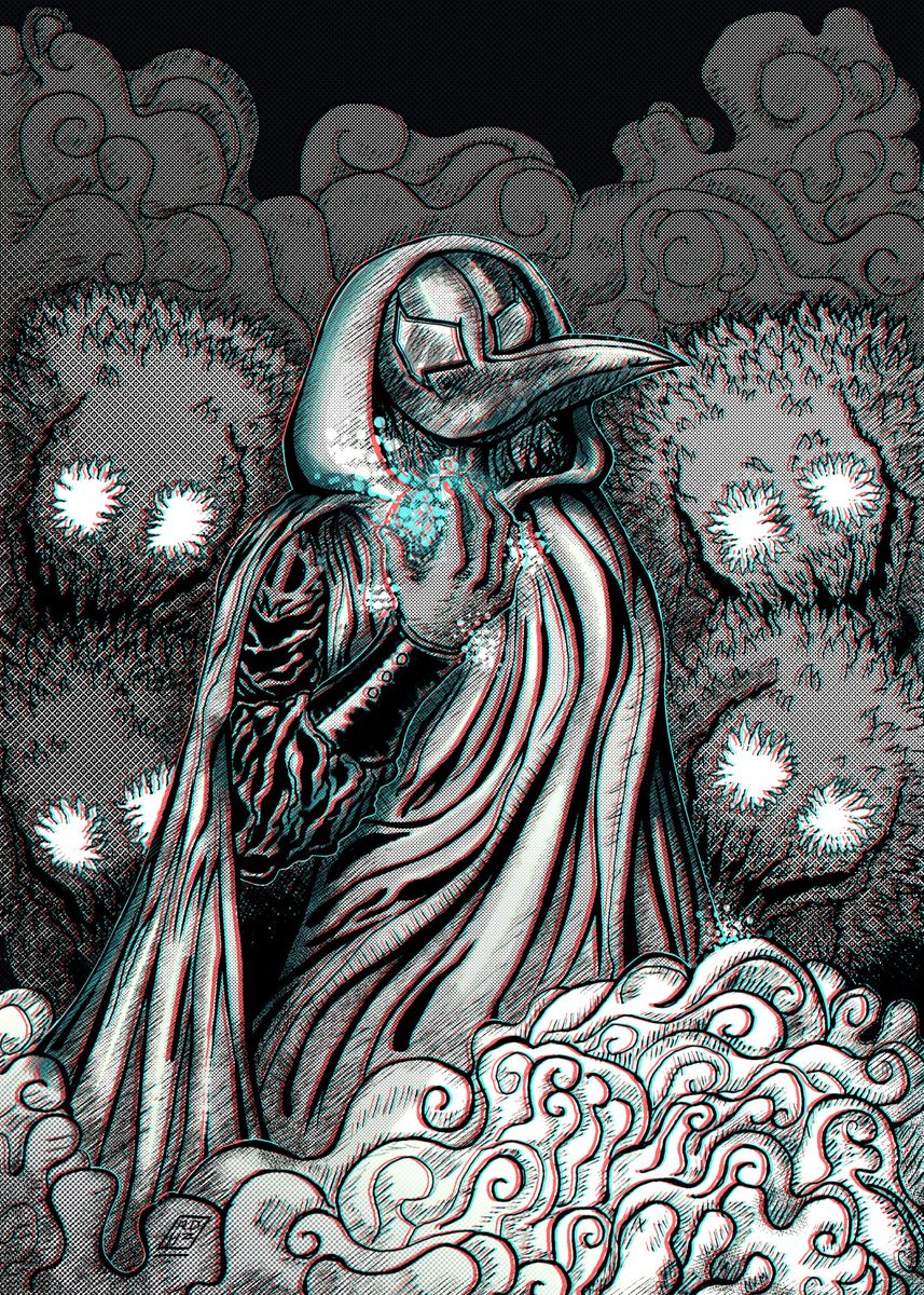 'Glitch entity 01' Poster, picture, metal print, paint by José Roberto ...