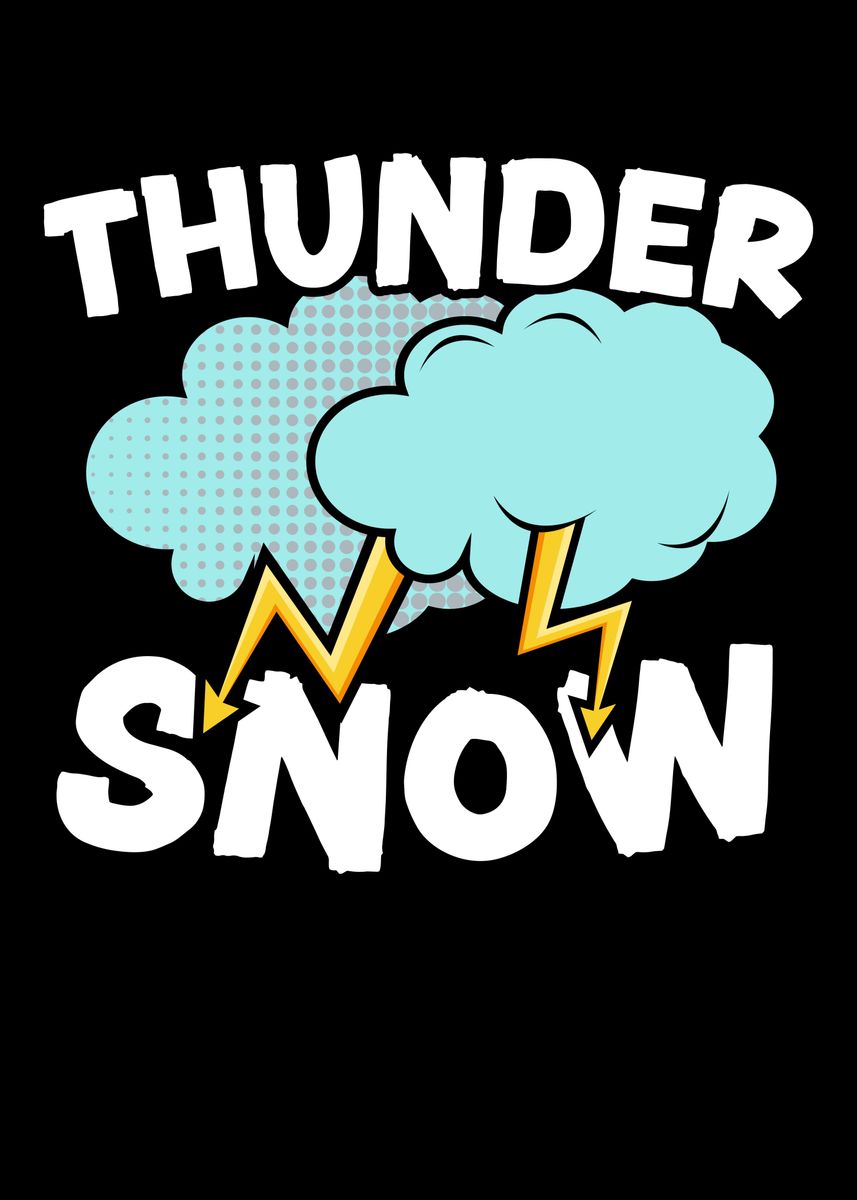 'Thunder Snow' Poster, picture, metal print, paint by NAO | Displate