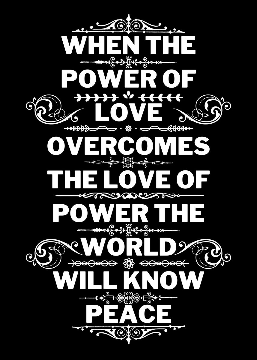 'THE POWER OF LOVE' Poster, picture, metal print, paint by Nae | Displate