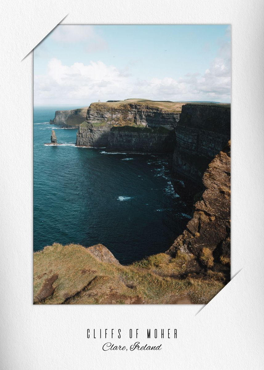 'Cliffs of Moher Ireland' Poster by Grand Art Bazaar | Displate