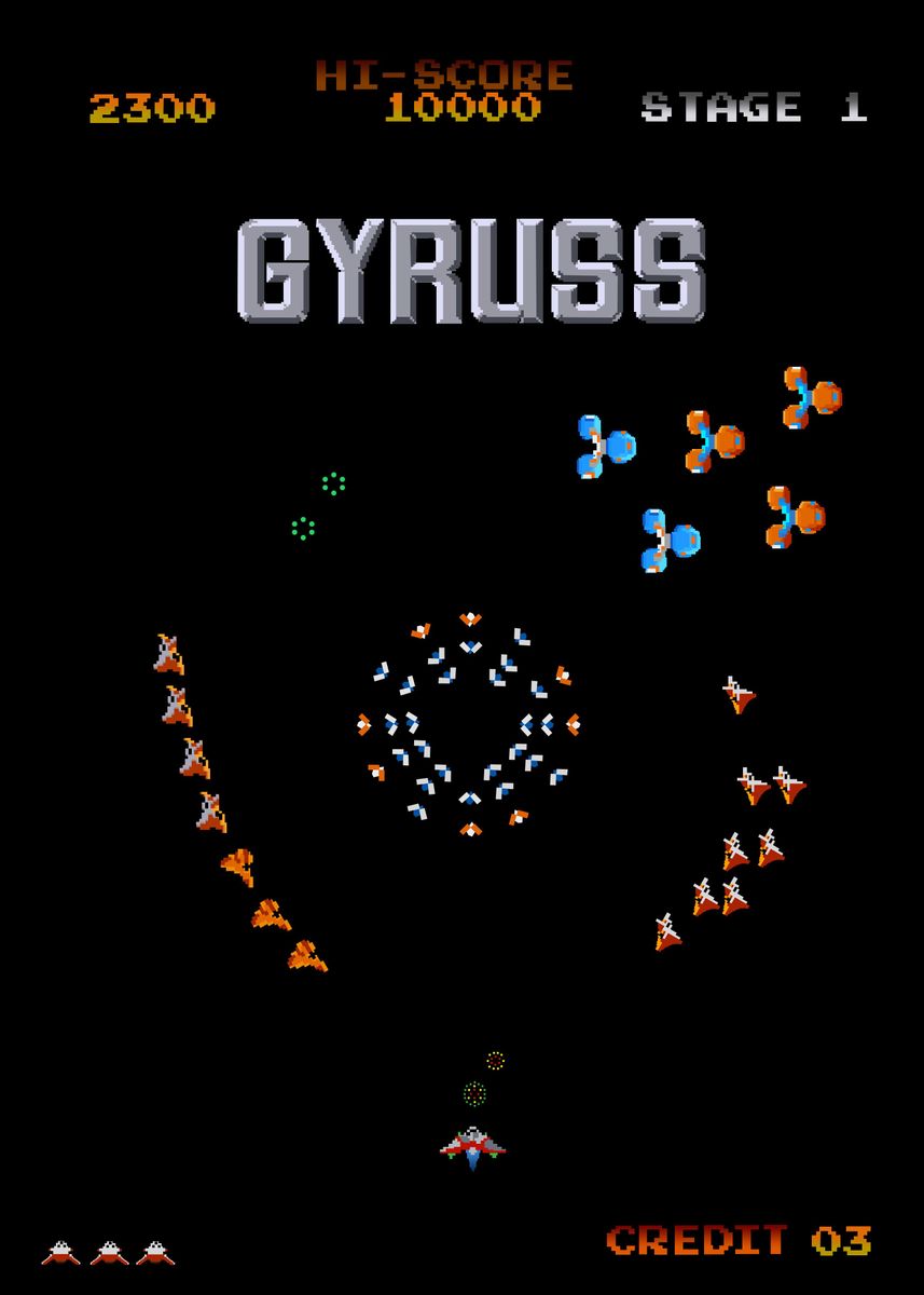 'Gyrrus retro video game' Poster, picture, metal print, paint by Darek ...