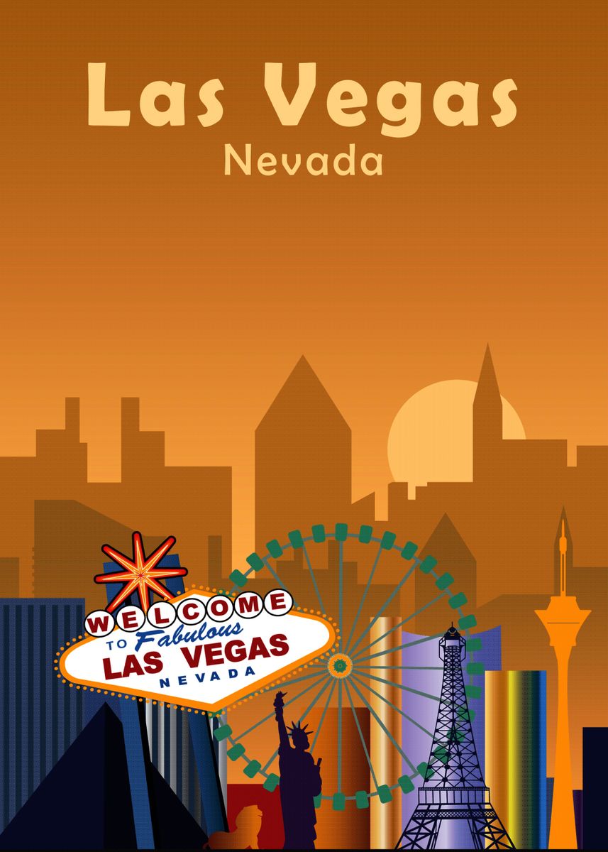 'Las Vegas' Poster by Sonni | Displate