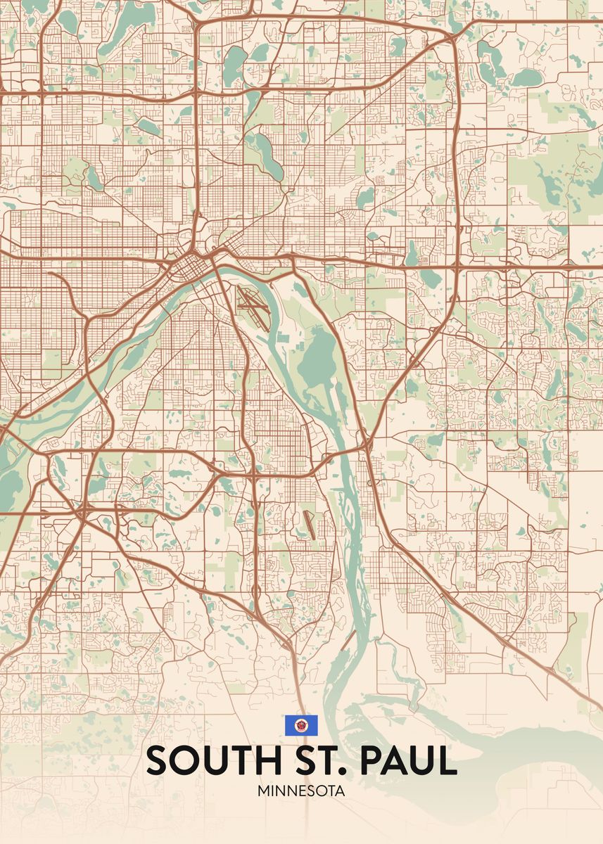 'South St Paul MN' Poster by IMR Designs | Displate