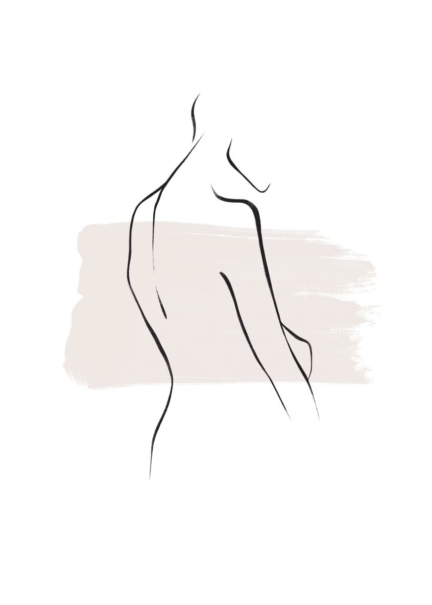 'Abstract Body Art' Poster by Haus and Hues | Displate