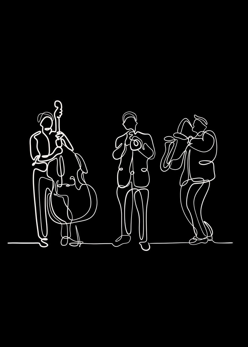 'Jazz band' Poster by Lardis Art | Displate