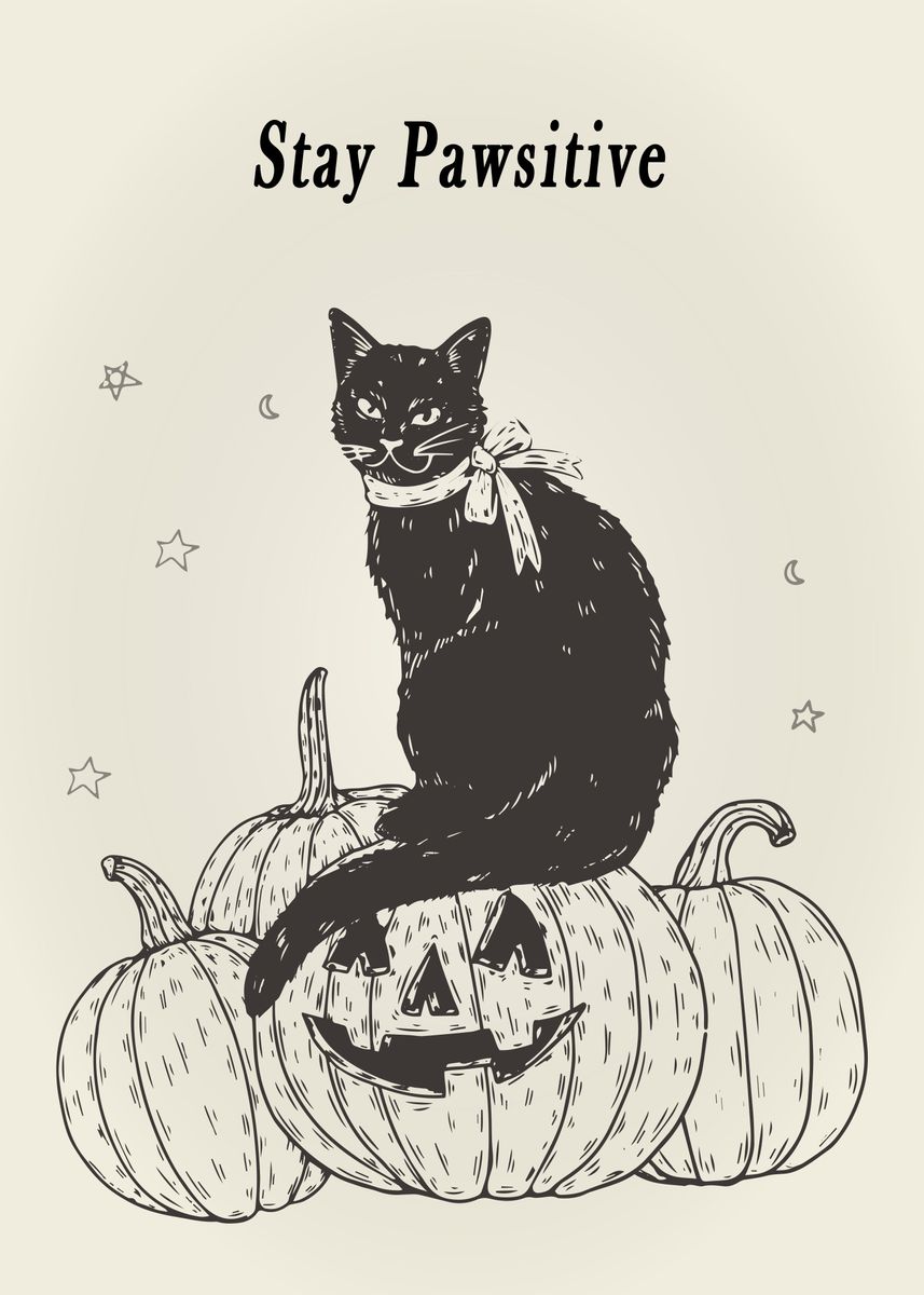 'Stay Pawsitive Wall Art' Poster, picture, metal print, paint by Le Duc ...