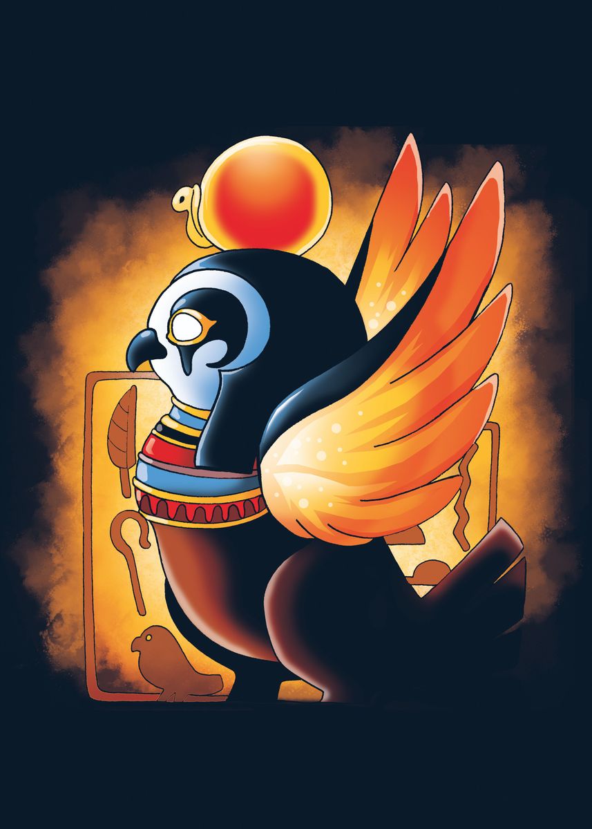 'Hieroglyphic Ra' Poster, picture, metal print, paint by Valentina ...