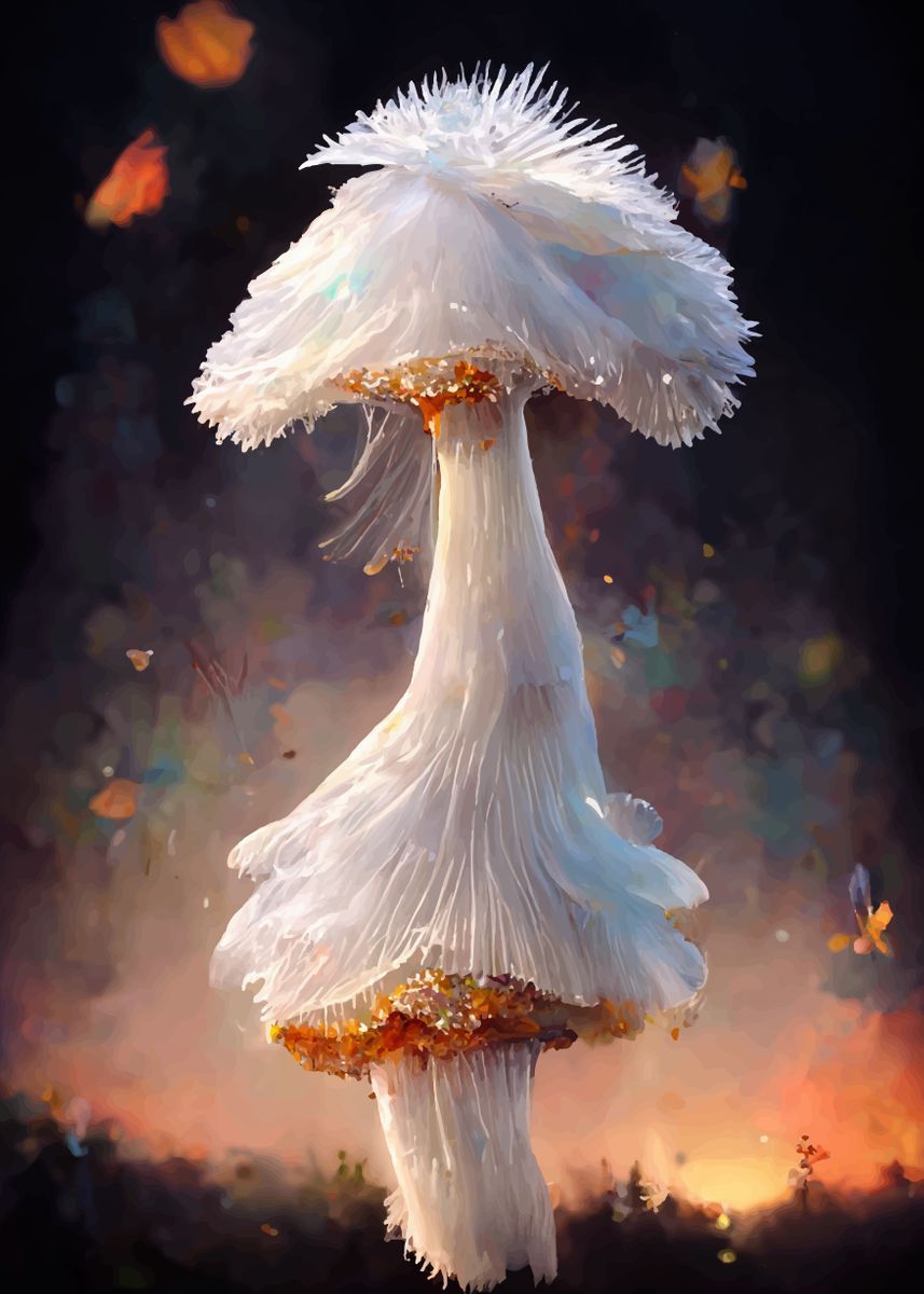 'Magic mushrooms 2' Poster, picture, metal print, paint by Sascha Tarp ...
