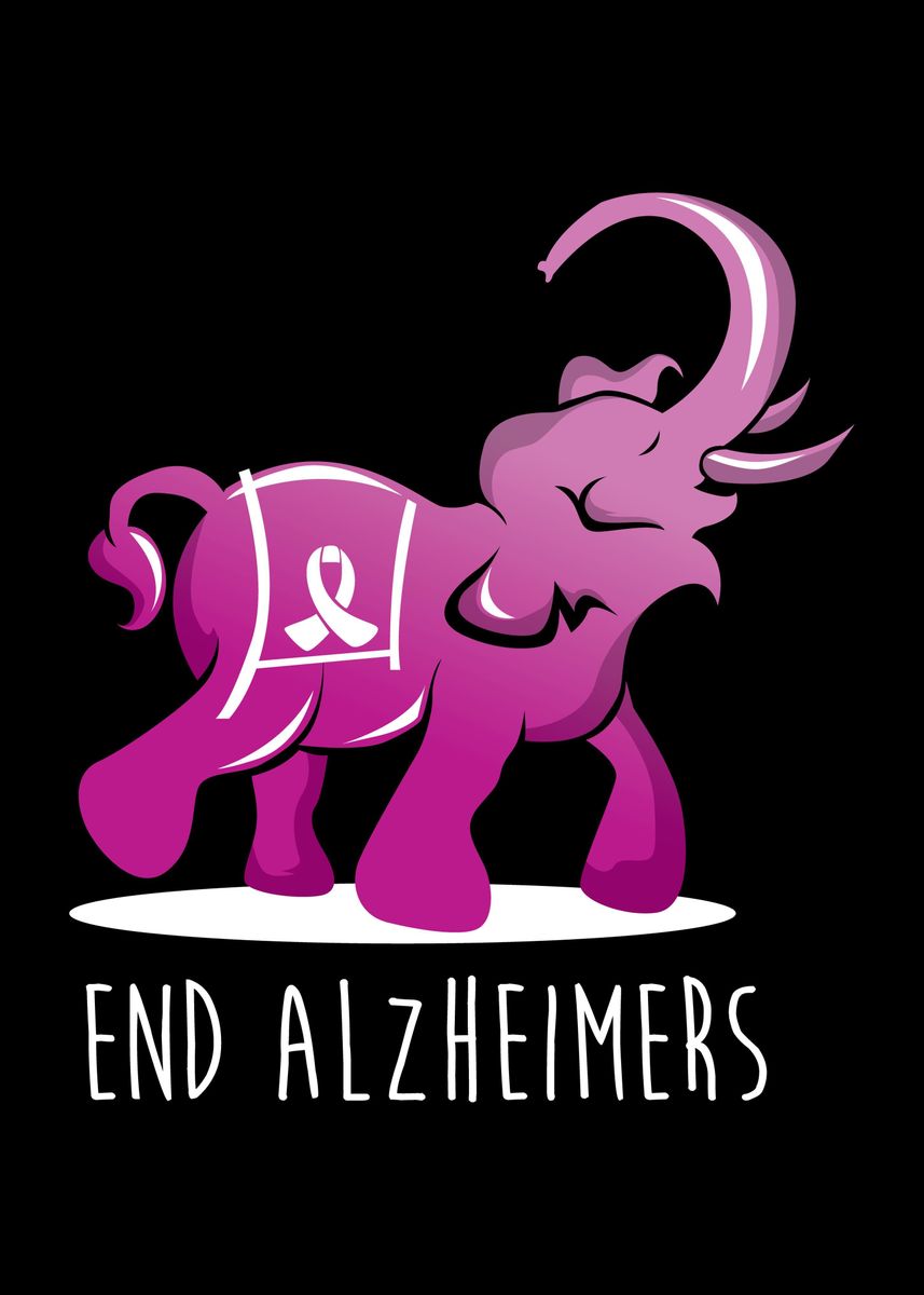 'End Alzheimers' Poster by FunnyGifts | Displate