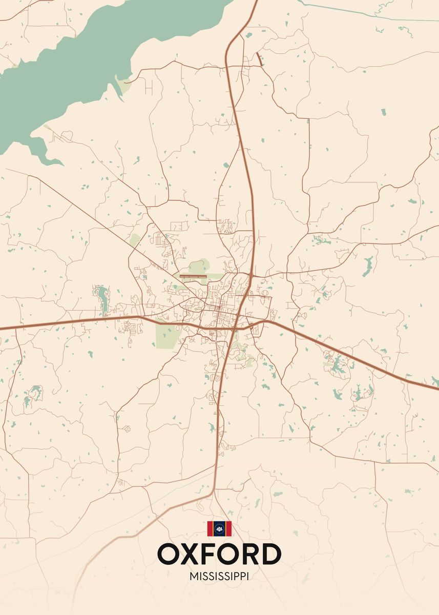 'Oxford MS' Poster, picture, metal print, paint by IMR Designs | Displate