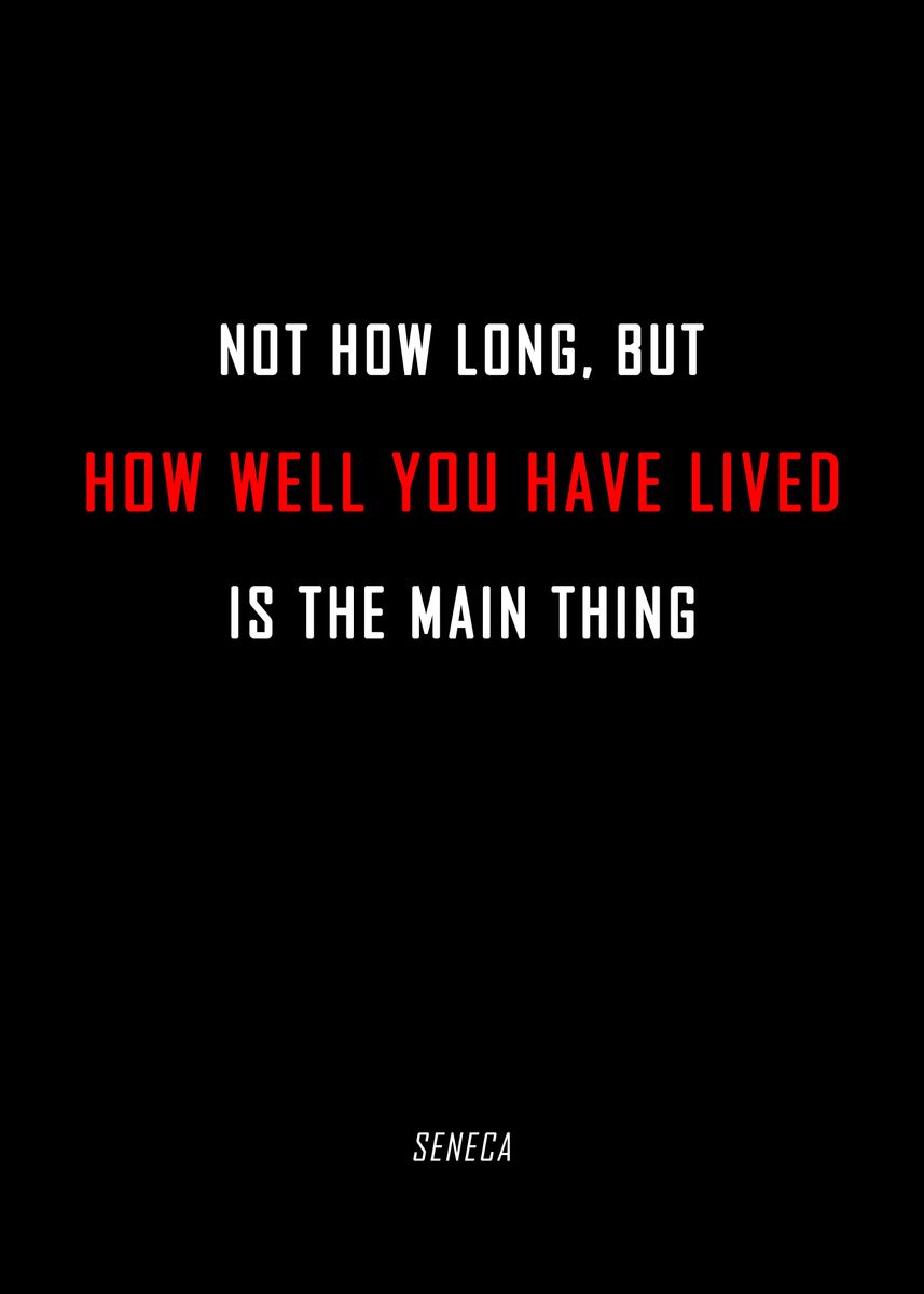 'Seneca Quotes' Poster, picture, metal print, paint by Gareth Cameron ...