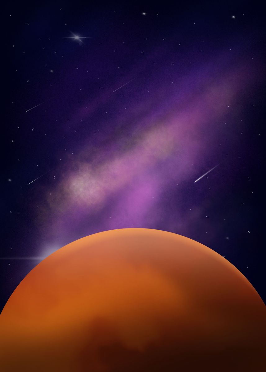 'Beautifull Of Mars' Poster by Adriel Vector | Displate