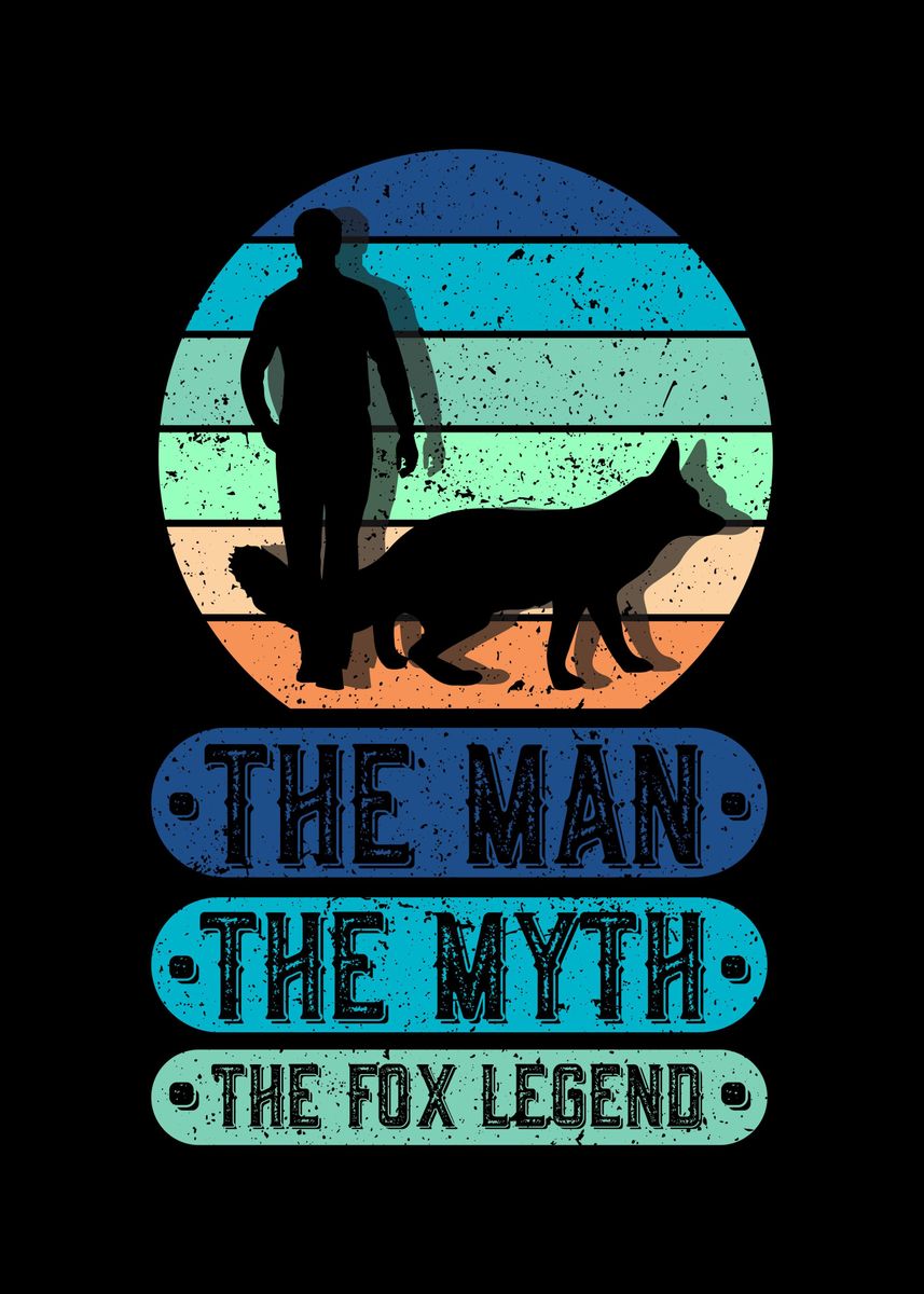 'Fox Foxes' Poster, picture, metal print, paint by Sebastian Wünsche ...