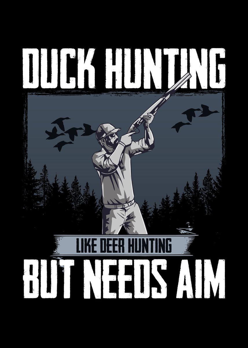 'Duck Hunting' Poster, picture, metal print, paint by to42 | Displate
