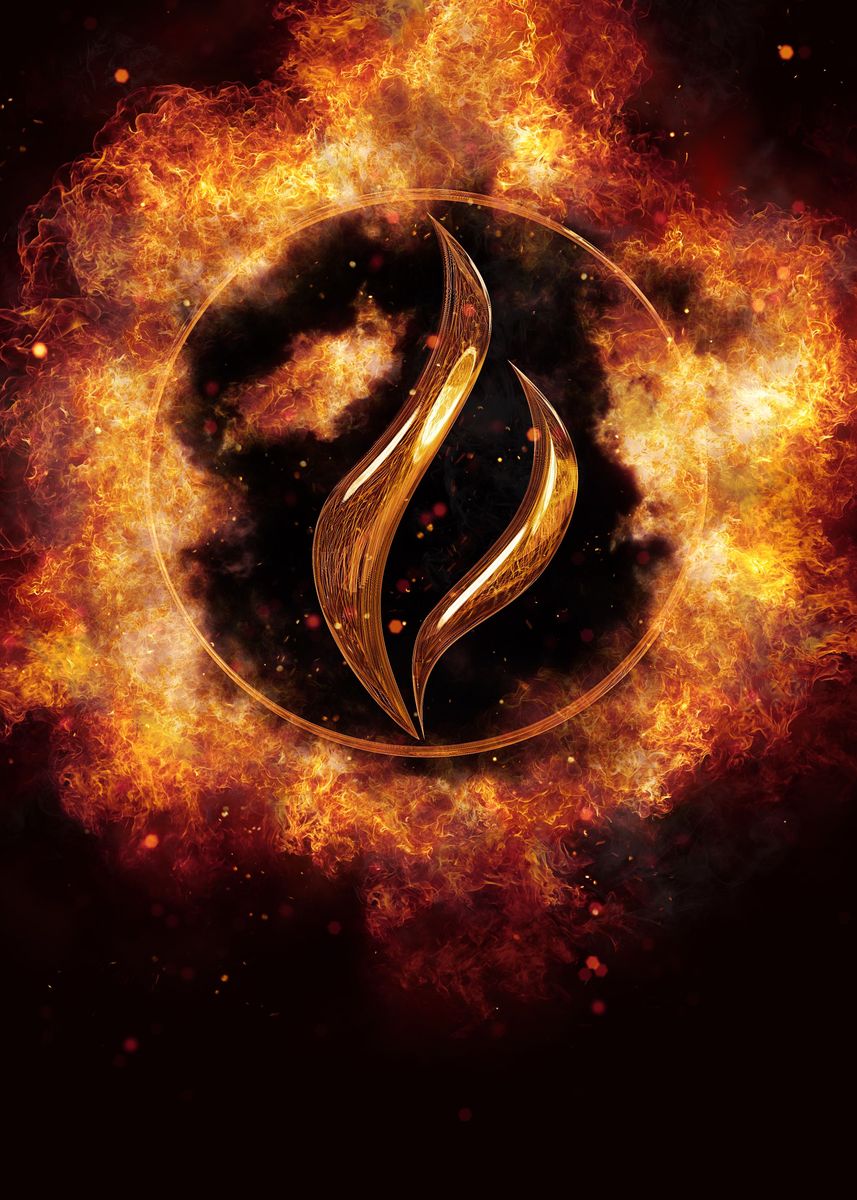 'Fire' Poster by Petra Rommelfanger | Displate