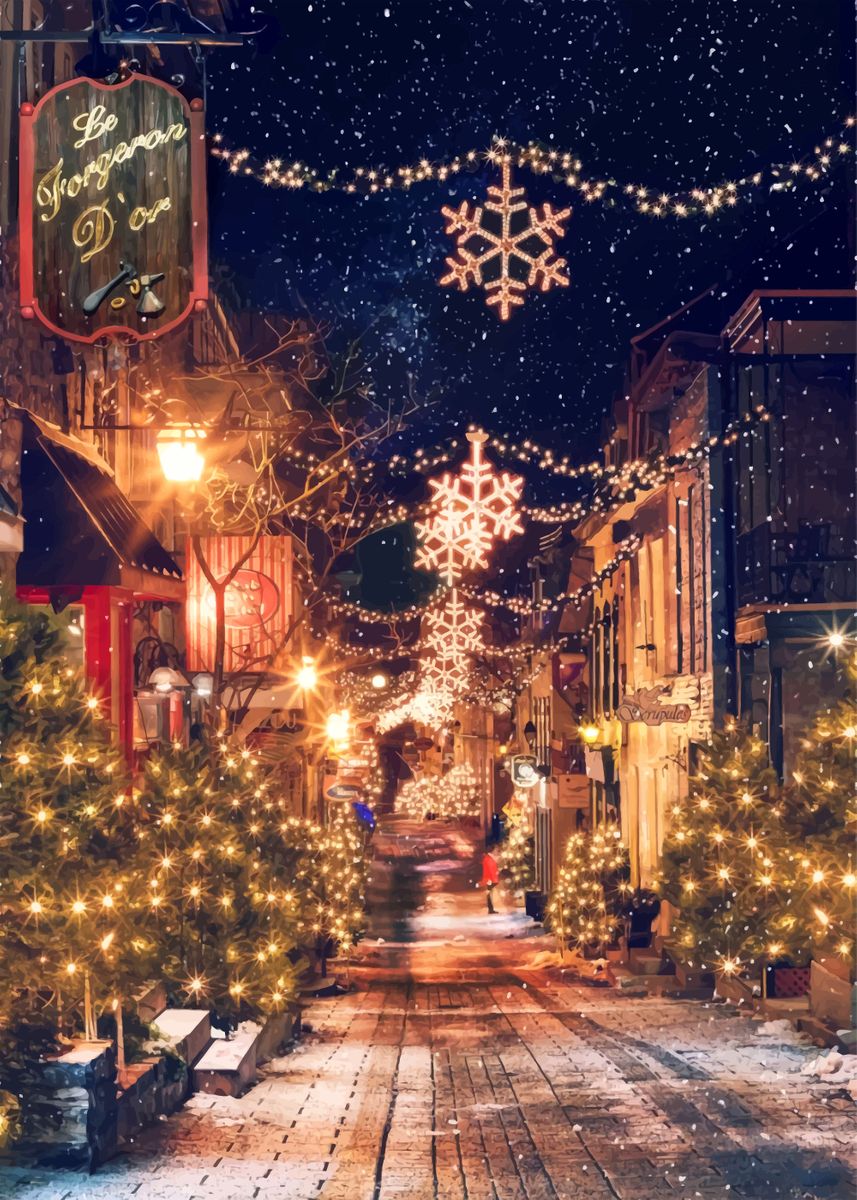 'Christmas spirit' Poster, picture, metal print, paint by Na Hwajin ...