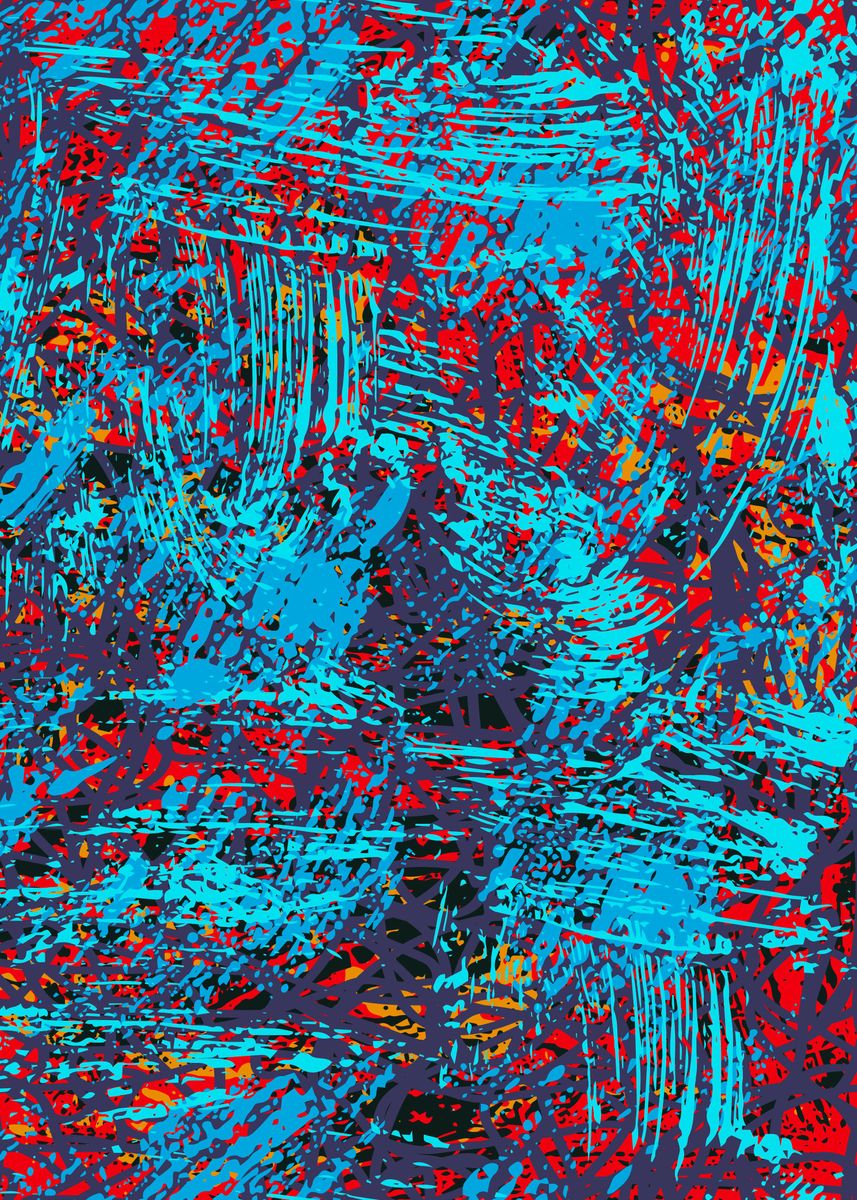 'Scratchy little piece' Poster, picture, metal print, paint by Anna ...