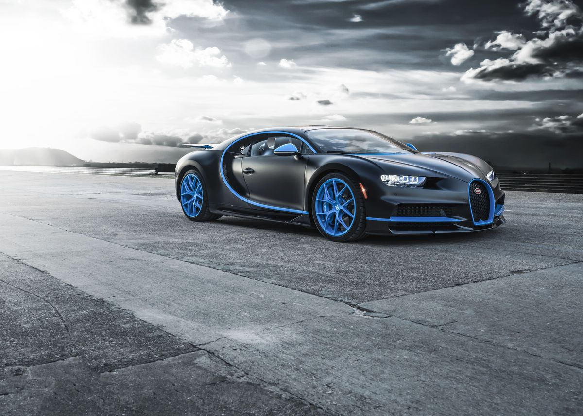 'Bugatti Chiron' Poster by Marcel Lee | Displate