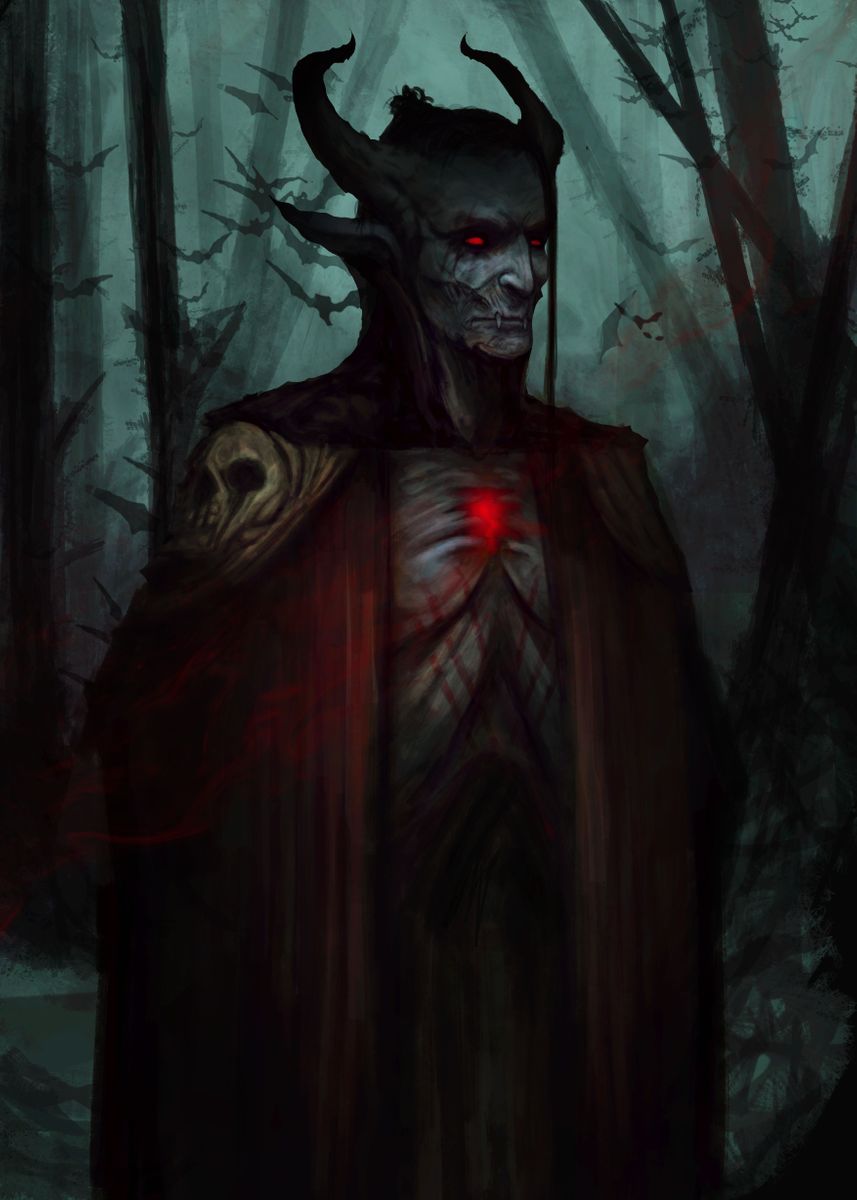 'Demon ' Poster, picture, metal print, paint by chrisnazgul | Displate