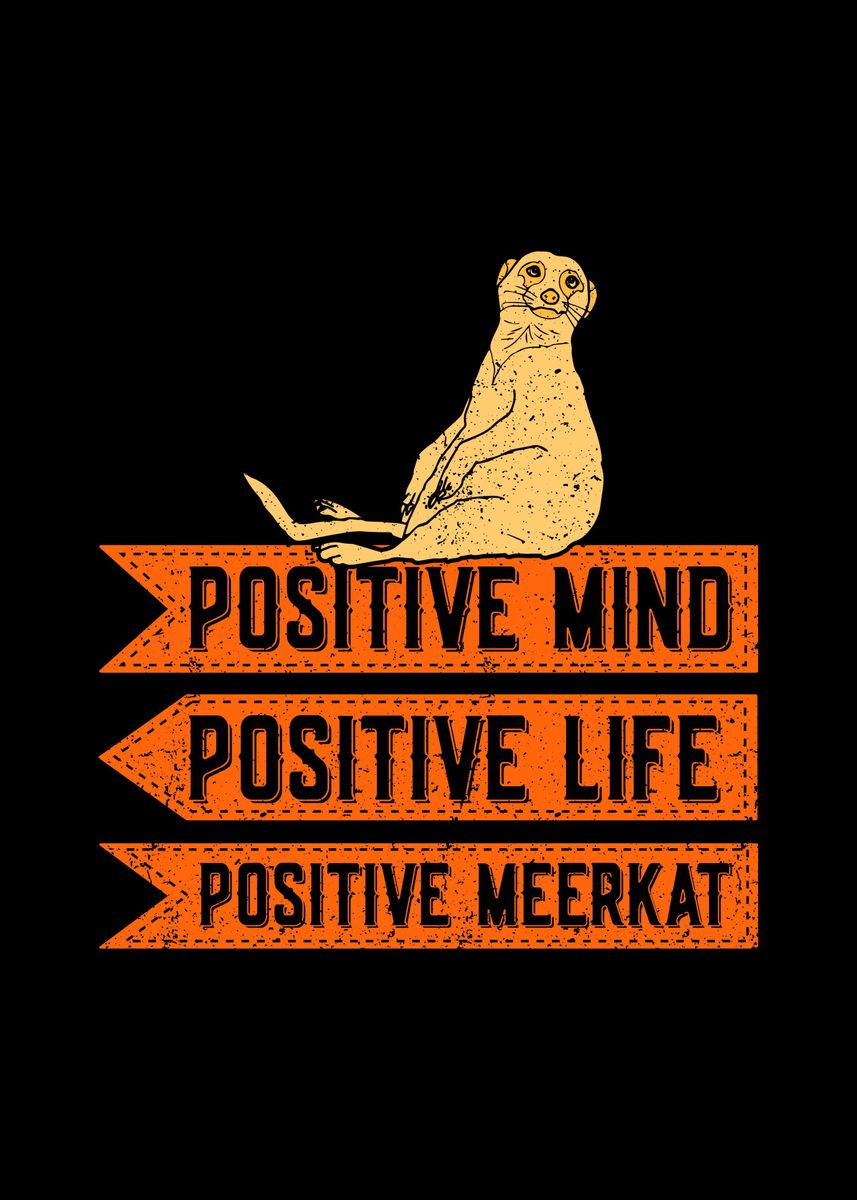 'Meerkat' Poster by Sebastian Wünsche | Displate