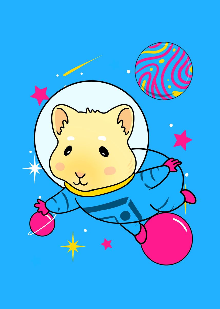 'Pan Pride Guinea Pig' Poster by queerappear | Displate