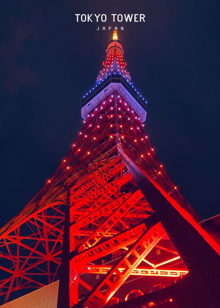 'Tokyo Tower ' Poster, picture, metal print, paint by Travel Addict ...