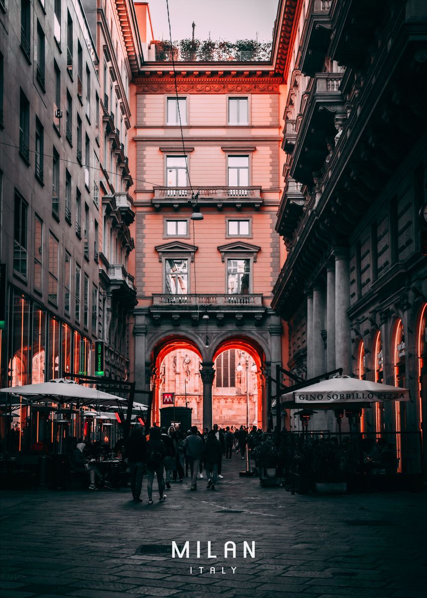 'Milan ' Poster, picture, metal print, paint by Big City | Displate