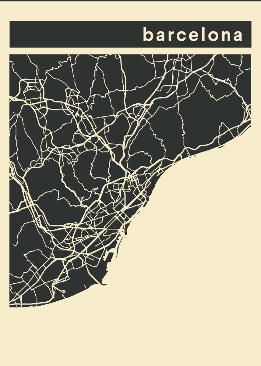 'Barcelona Spain' Poster, picture, metal print, paint by Terrance Seay ...