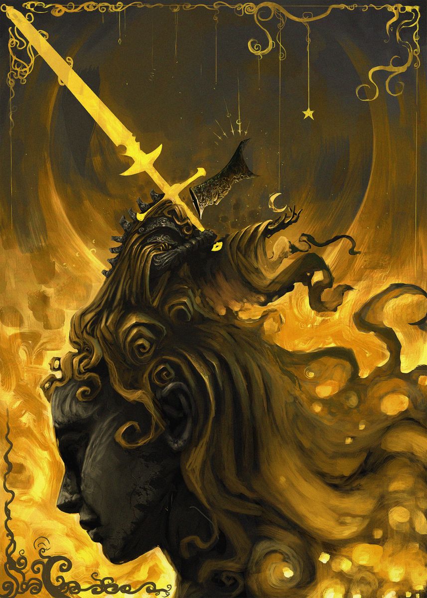 'Moon Paladin' Poster, picture, metal print, paint by Anato Finnstark ...