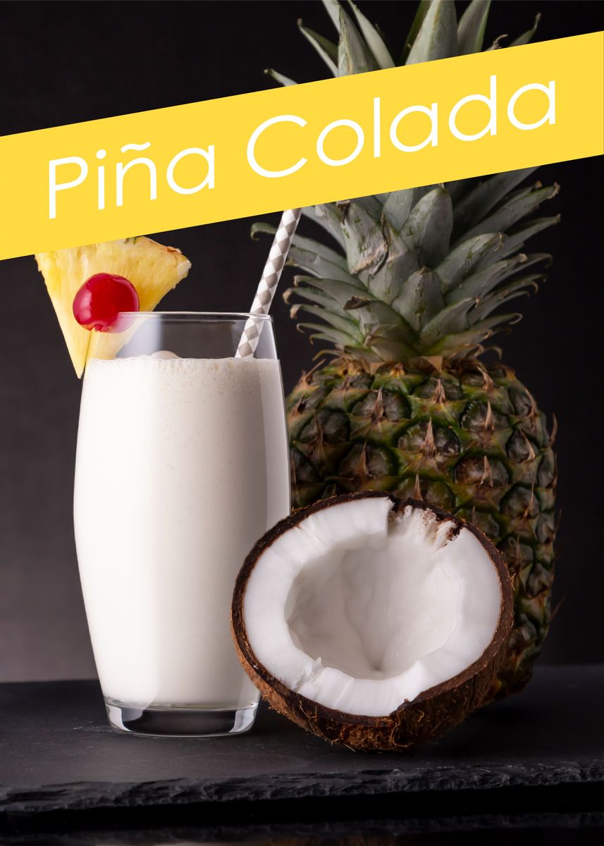 'Pina Colada' Poster, picture, metal print, paint by Madlow | Displate