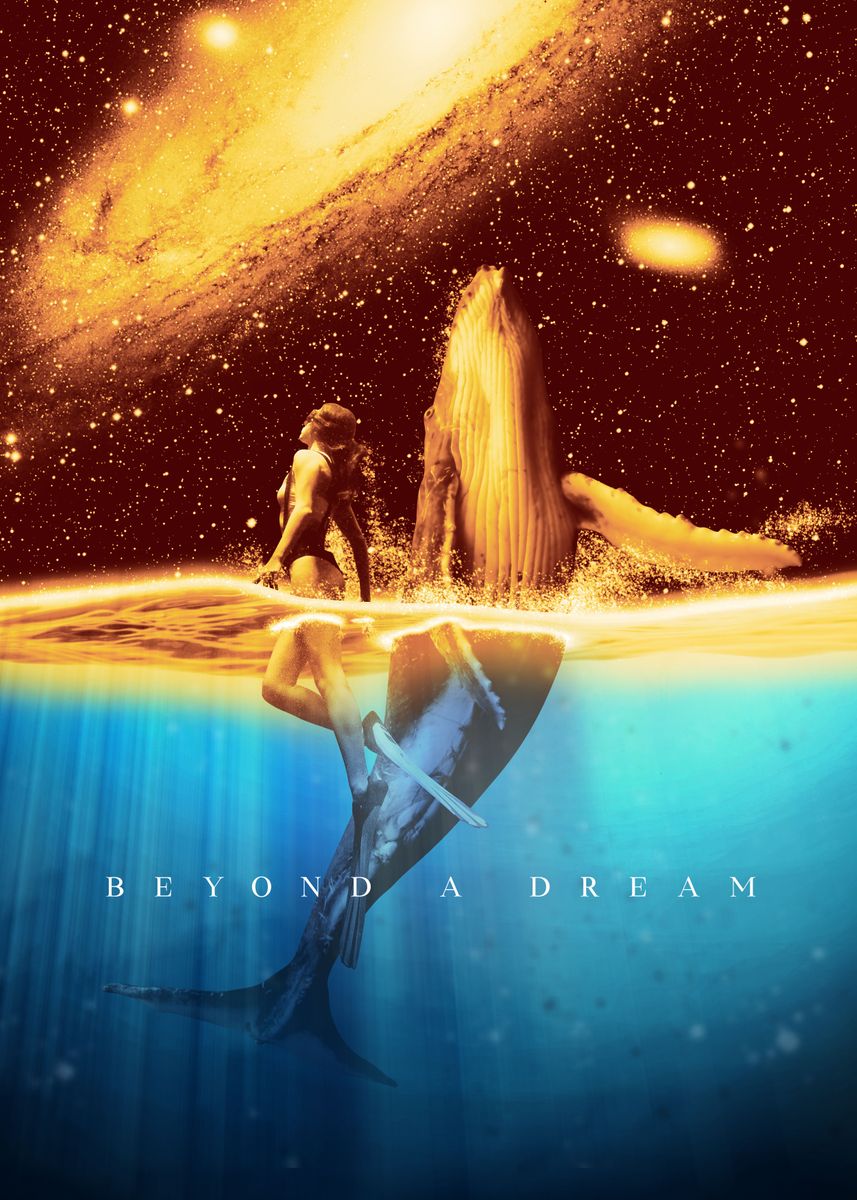 'Galaxy Sea Dream' Poster, picture, metal print, paint by ...