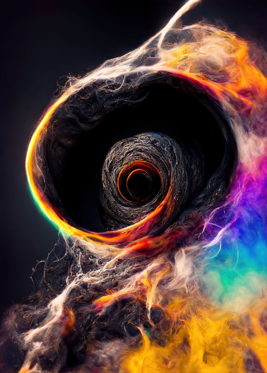 'Rainbow Spiral' Poster, picture, metal print, paint by NVSN | Displate