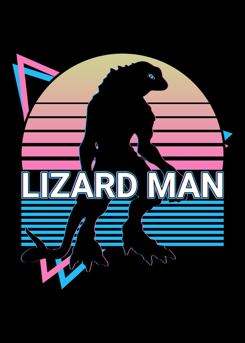 'Lizard Man Cryptid' Poster by AestheticAlex | Displate