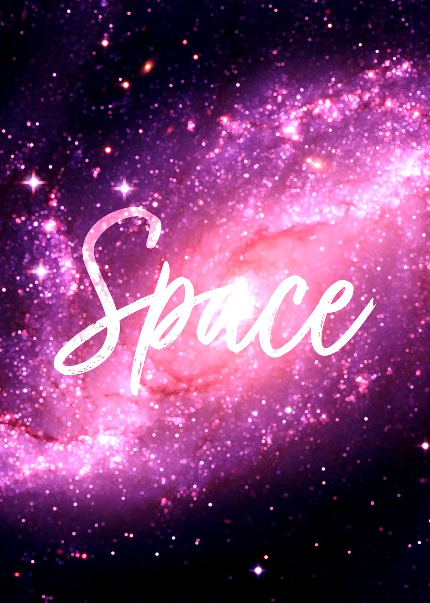 'Space Purple Spiral Galaxy' Poster, picture, metal print, paint by ...