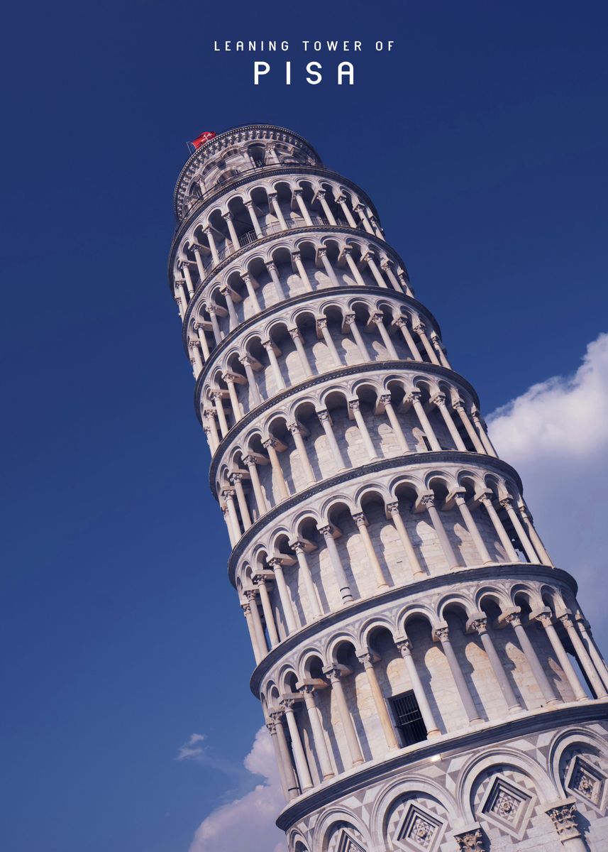 'Leaning Tower of Pisa ' Poster by Explore Universe | Displate