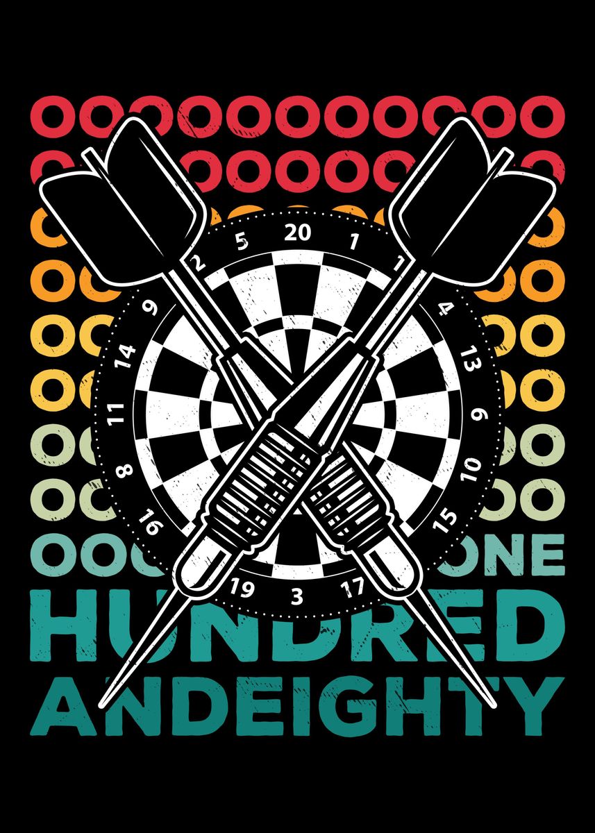 'Darts 180 Sport' Poster by professionaldesigns | Displate