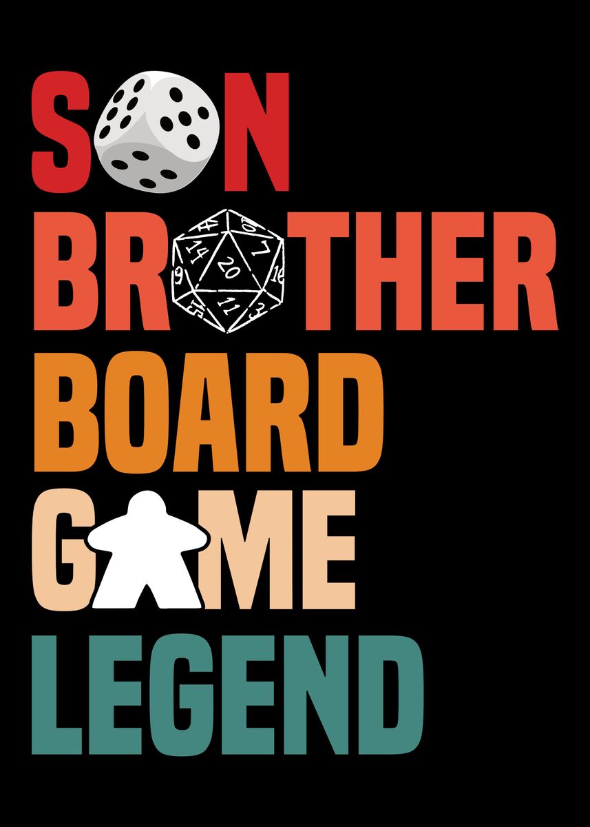 'brother board game legend' Poster by Andreas Schellenberg | Displate